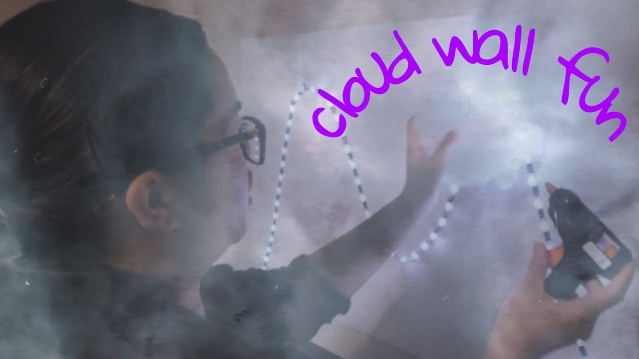 Jordan's Cloudwall light up cloud project. An added room decor fun ...
