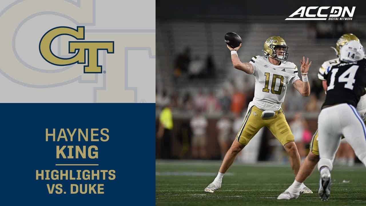 Haynes King Leads A Georgia Tech 4th Quarter Comeback - YouTube