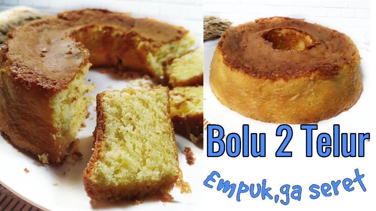 CAKE BOLU INI TETAP LEMBUT DAN TIDAK SERET WALAU HANYA DENGAN 2 TELUR ...