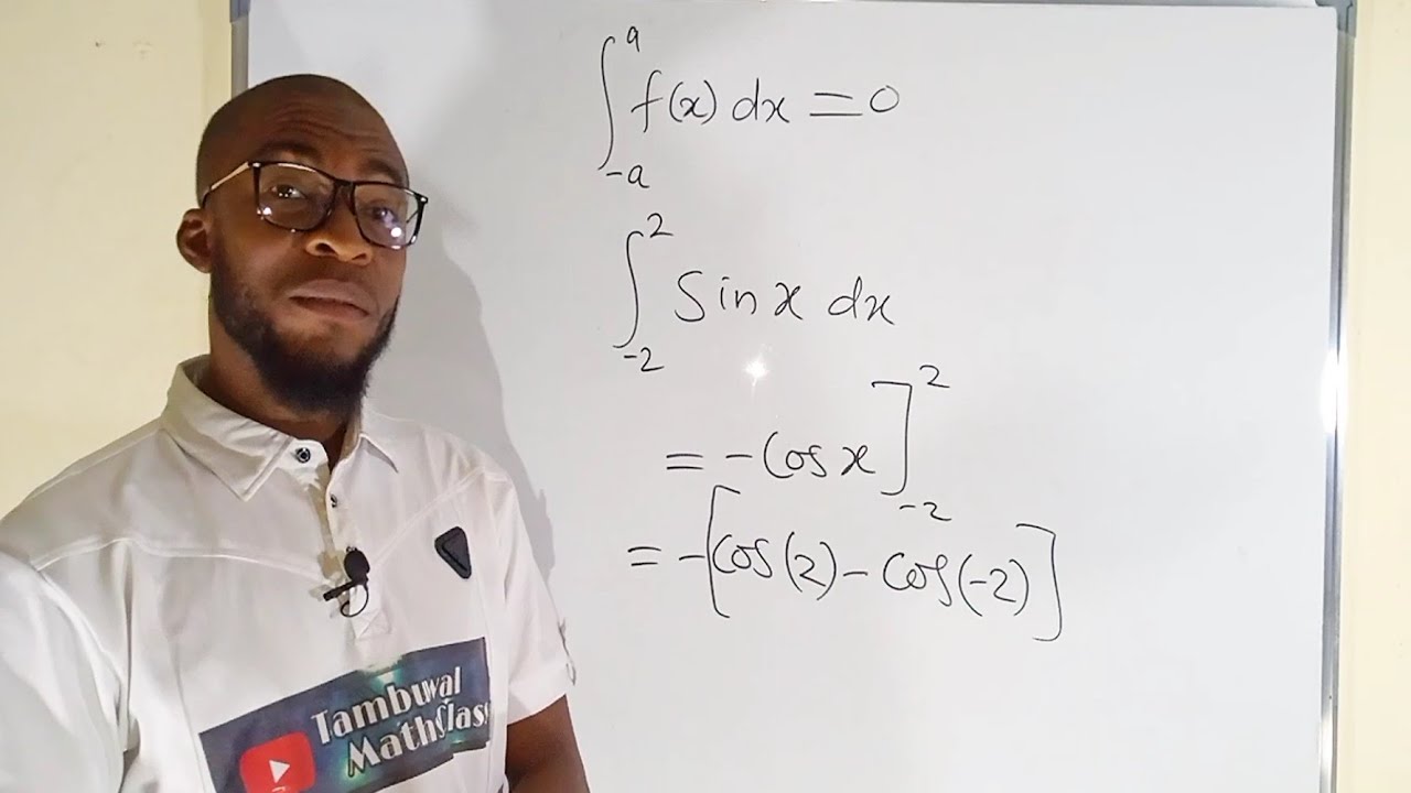 Definite Integral [-a,a] of an odd function - YouTube