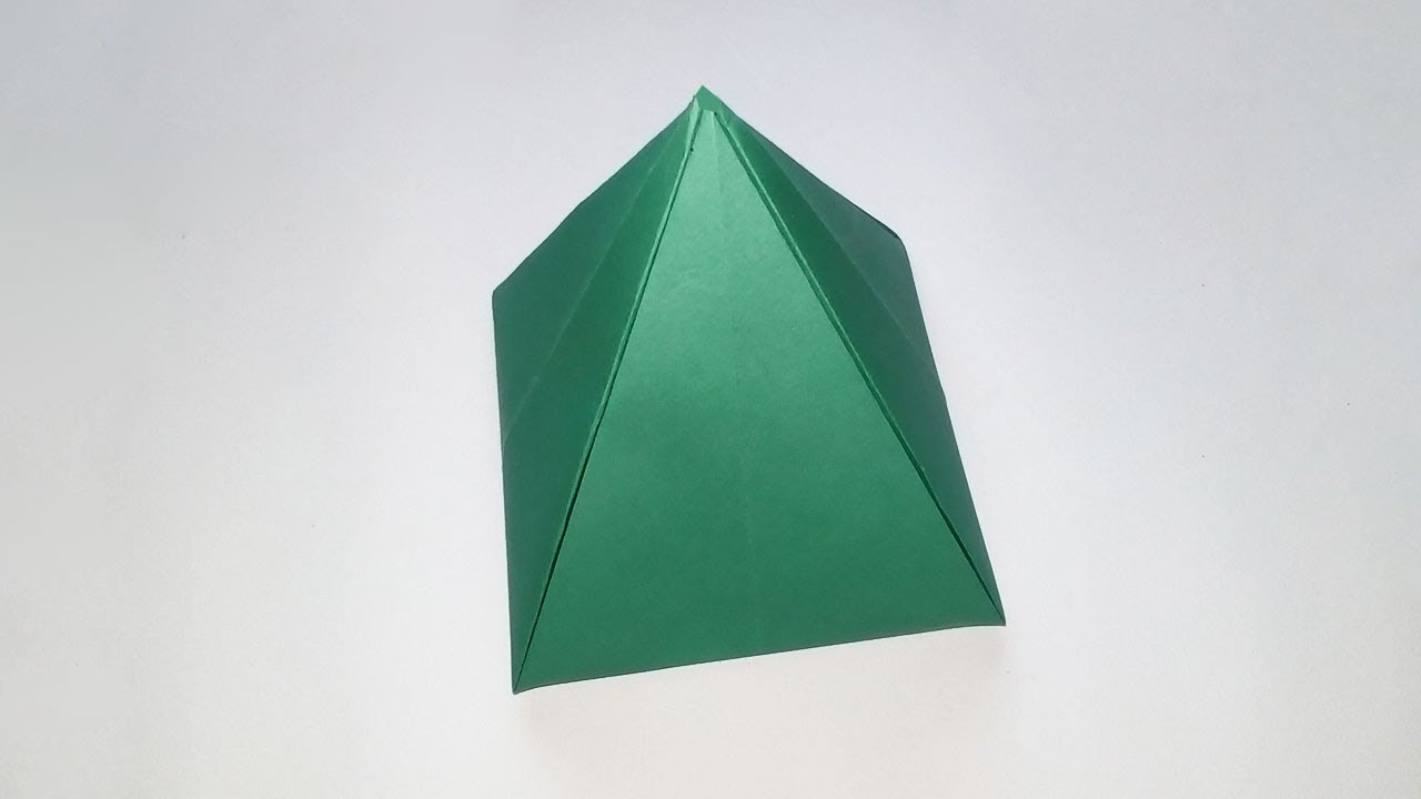 How to Make Paper Pyramid - Easy Origami Pyramid - DIY Paper Crafts ...