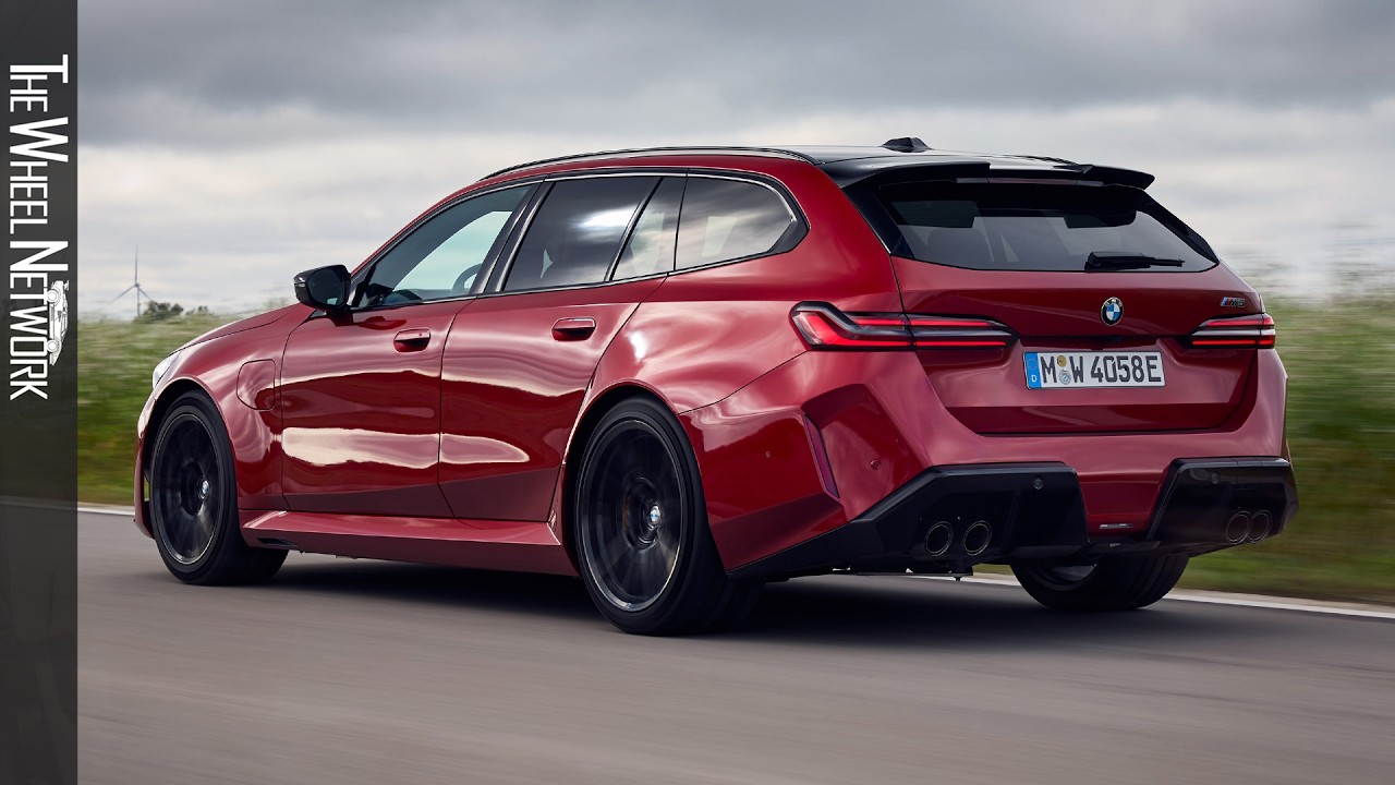 2025 BMW M5 Touring | Fire Red | Driving, Interior, Exterior [4K] - YouTube