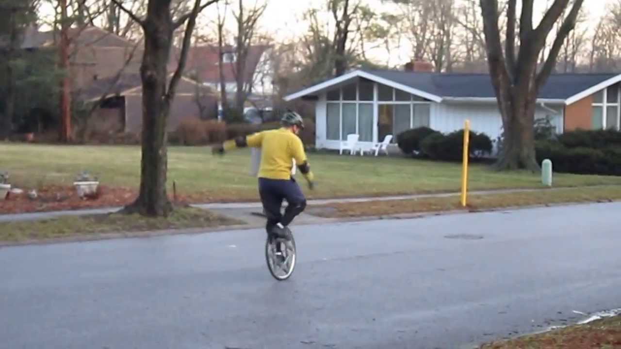 Learning to ride the ultimate wheel - YouTube