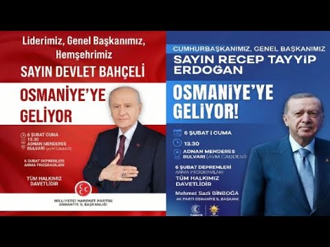 Erdoğan Ve Dr. Devlet Bahçeli  Osmaniye'de @akparti @milliyetcihareketpartisi @rterdogan ve fazlası.