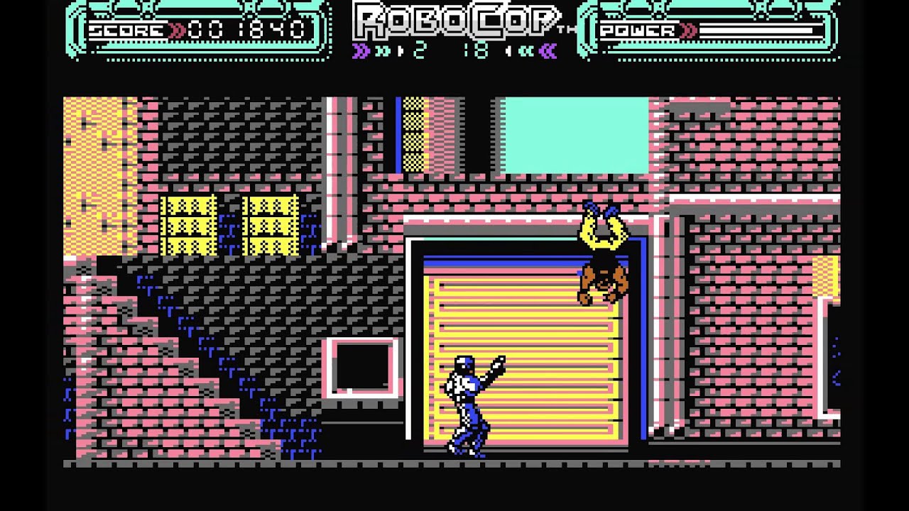 RoboCop (Commodore 64) – Le premier niveau du jeu (PAL) – 1080p - YouTube