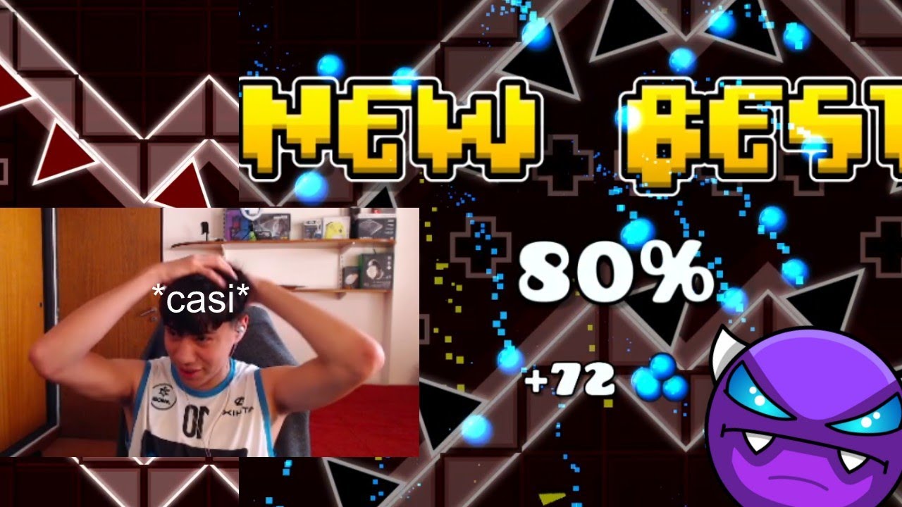 MI PRIMER DEMON EN GEOMETRY DASH (DECODE 80%) - YouTube