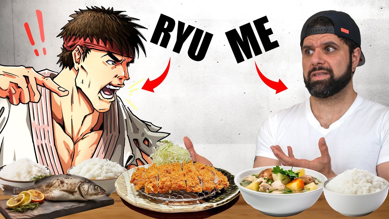 I Tried Ryu's Diet from Street Fighter (ft @JunkFoodJapan ) - YouTube