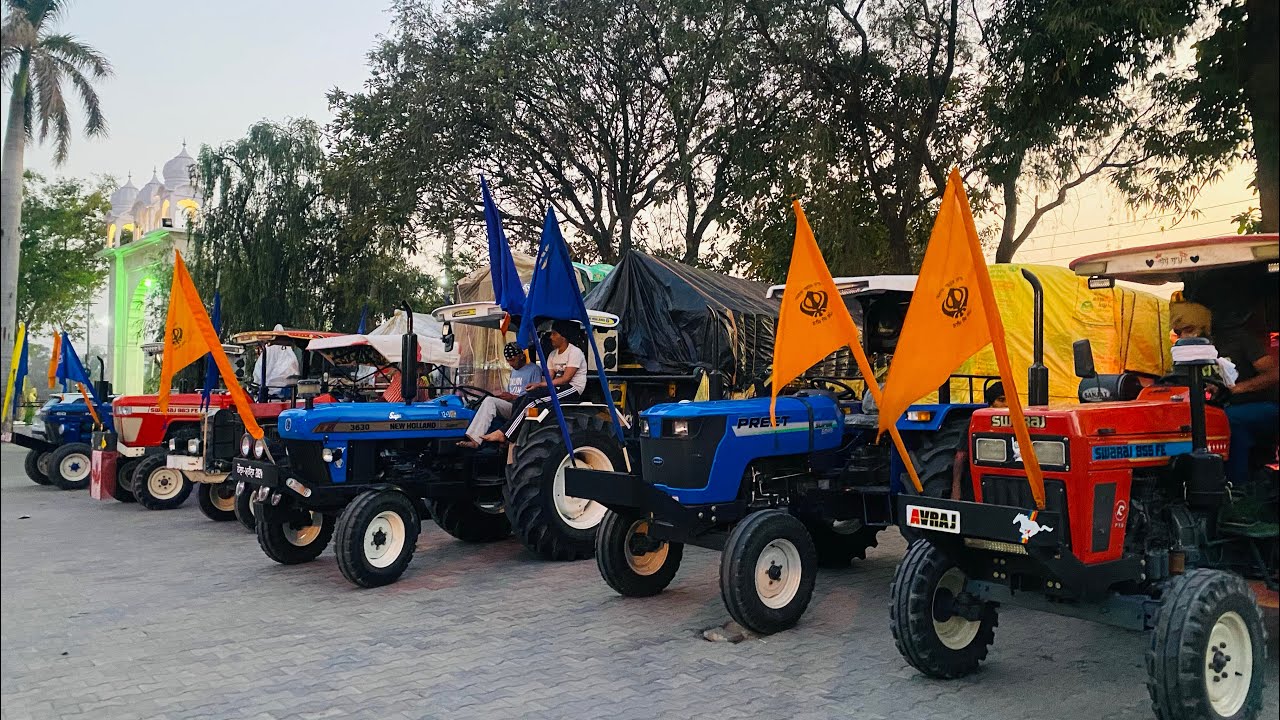 Ajjo chliye anadpur sahib hola mohalla 2024 #youtube #punjab #tractor # ...