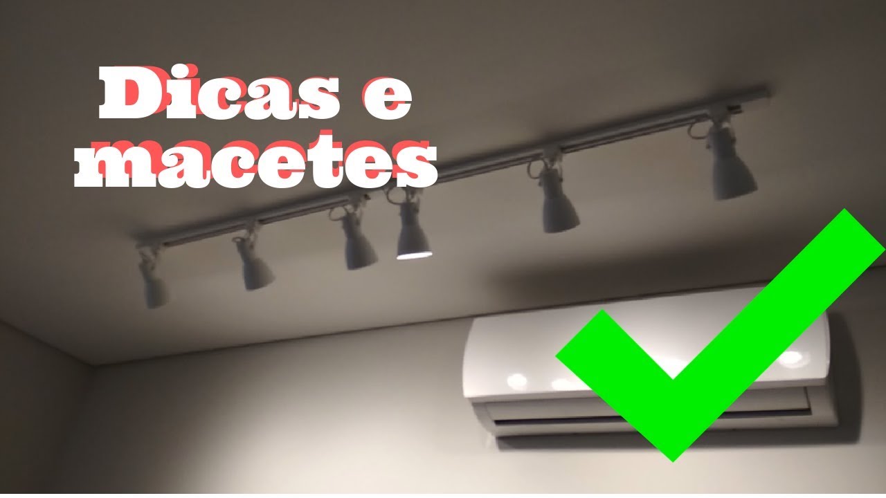 COMO INSTALAR TRILHO DE SPOT PASSO A PASSO - YouTube