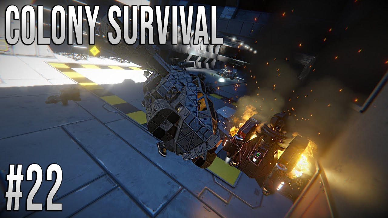 Space Engineers - Colony Survival Ep #22 - DRONE CRASH!! - YouTube
