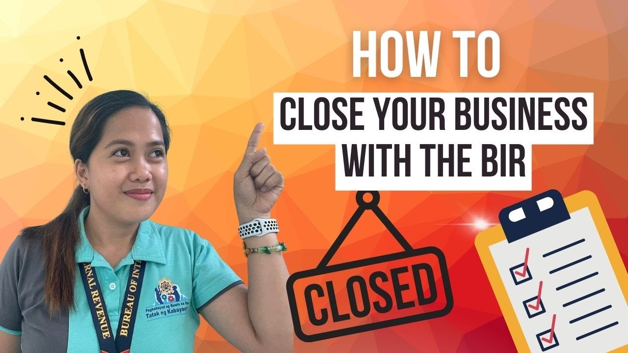How to close your business with the BIR? - YouTube