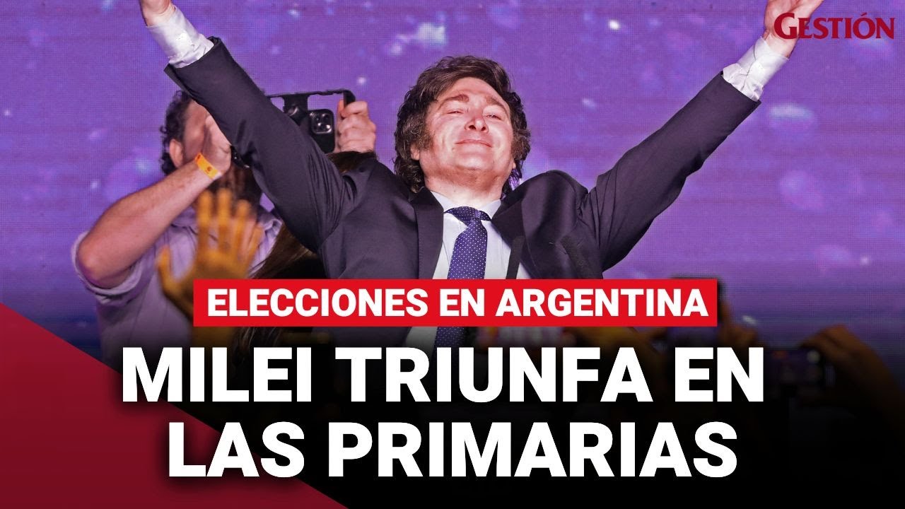 El ultraliberal JAVIER MILEI sorprende y GANA las primarias en ...