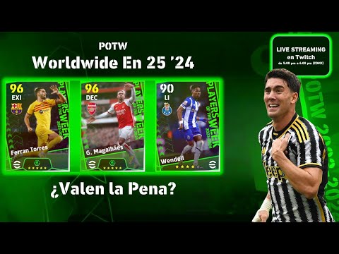eFootball 2024 Nuevas Cartas POTW 25 de Enero ´24 ¿Valen la Pena ...
