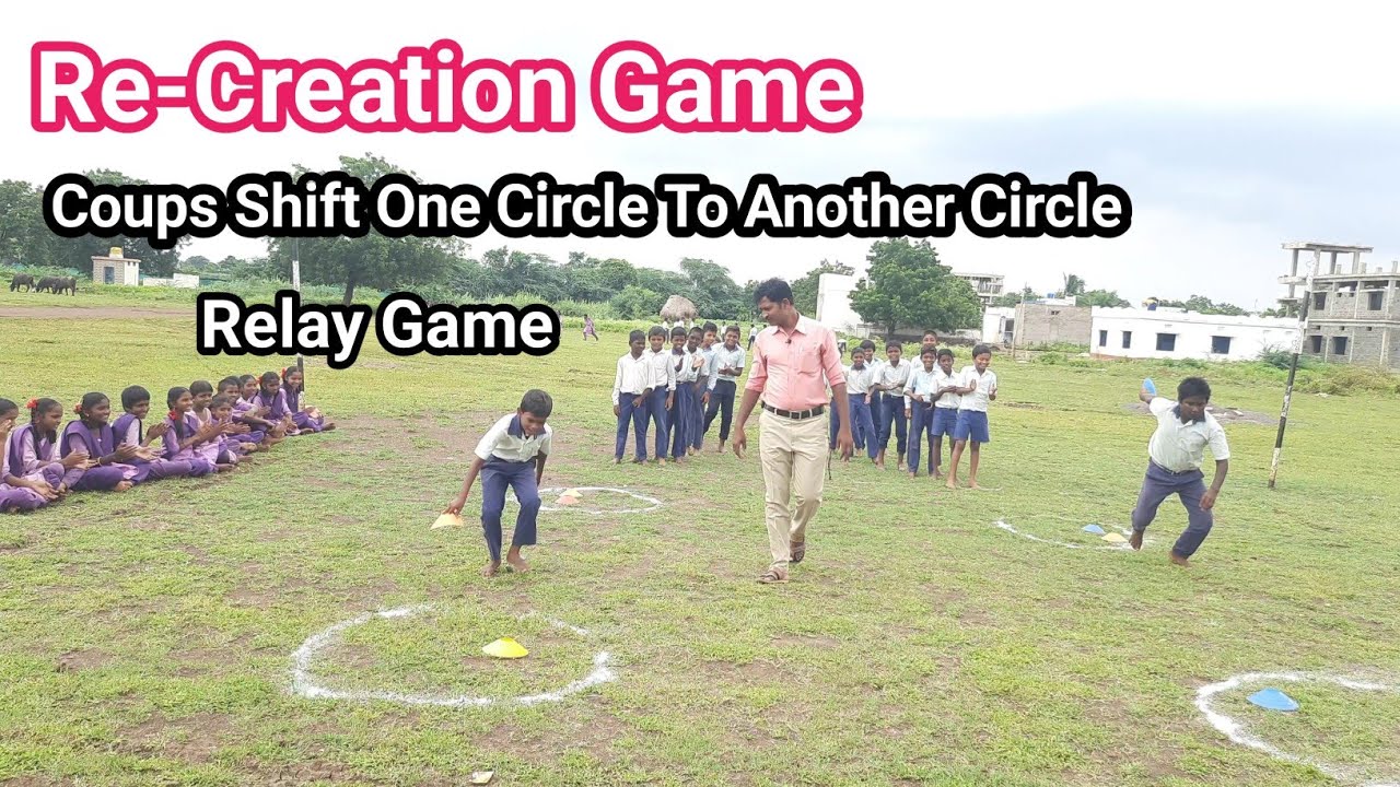 recreation game | cups shift one circle to another circle |school ...