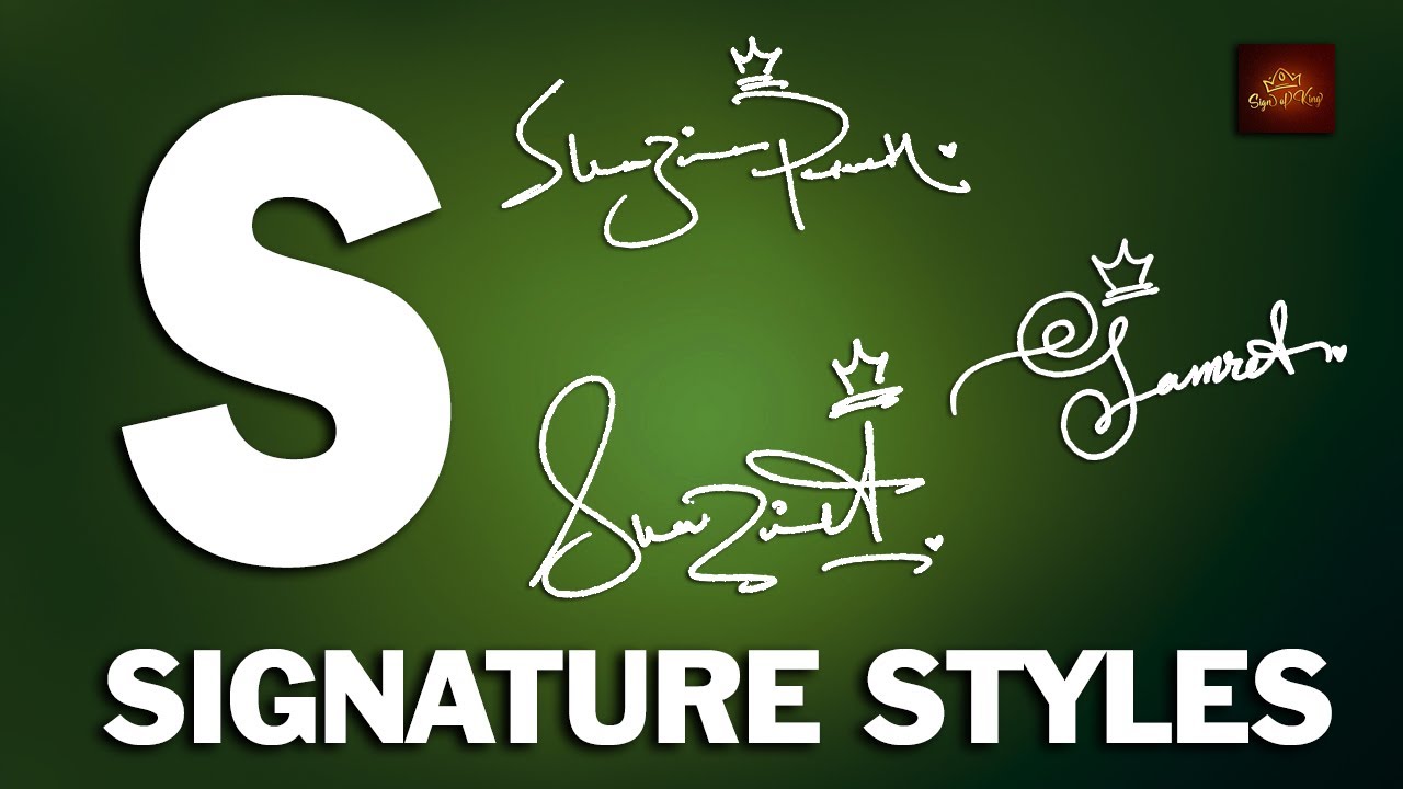S Signature Style | Signature Style Of My Name | How To Create My Own ...