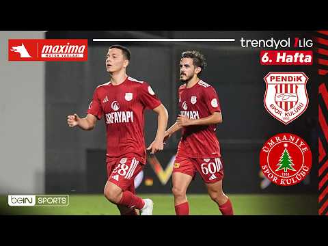 Pendikspor - Ümraniyespor | 6. Hafta Maç ÖZETİ | Trendyol 1. Lig - 2026/27