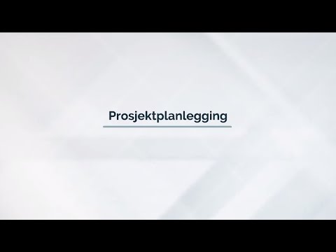 Hvordan utføre en Prosjektplanlegging? - YouTube