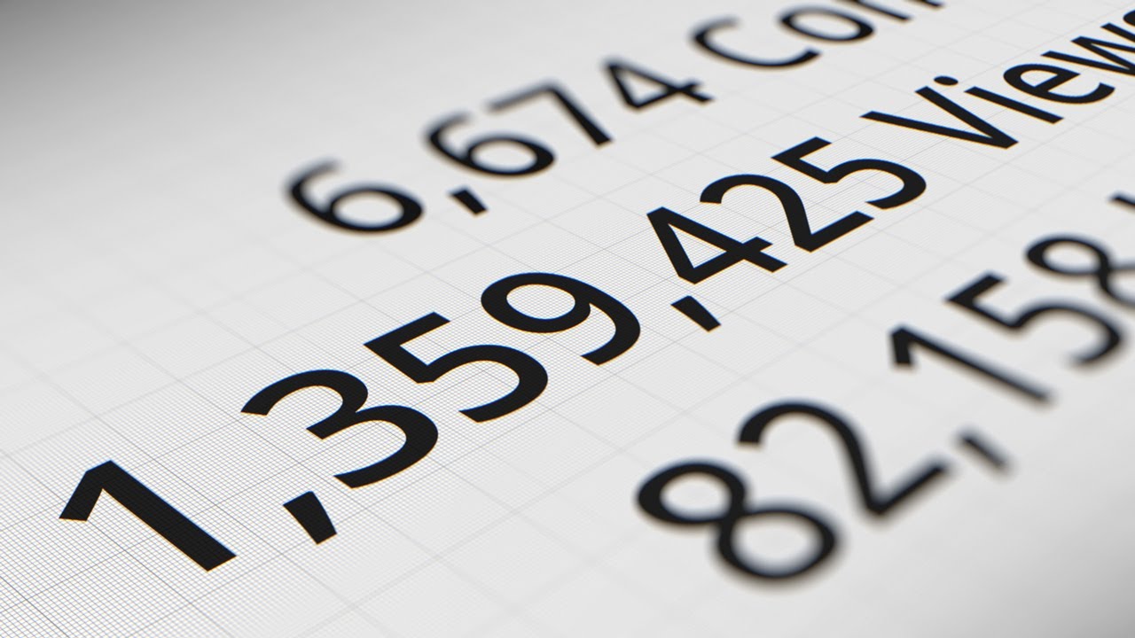 4K Views on a Social Media Video Counter Counting to Millions - YouTube