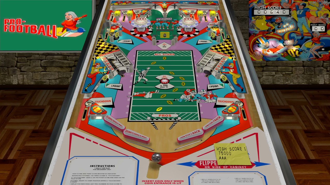 Pro Football Pinball VPX - YouTube