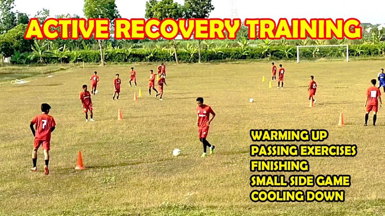 Active recovery training utk pemain sepakbola (warming up, passing ...