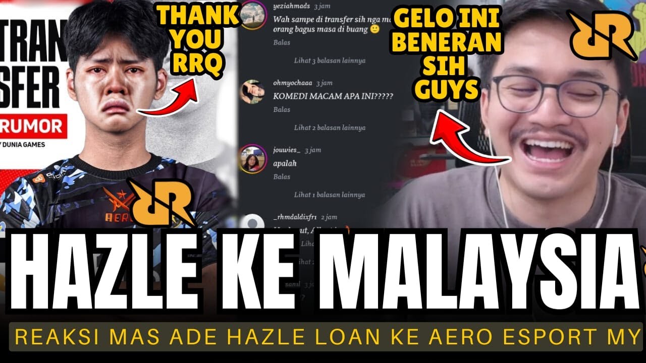 THANK YOU HAZLE! REAKSI MAS ADE RRQ HAZLE DIRUMORKAN AKAN GABUNG AERO ...