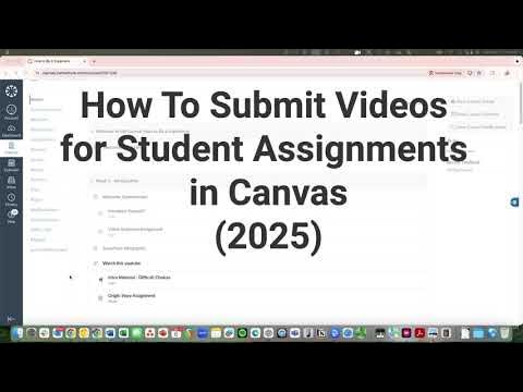Canvas Video Submission for Student Assignments (2025) Media Upload Response in Canvas ...