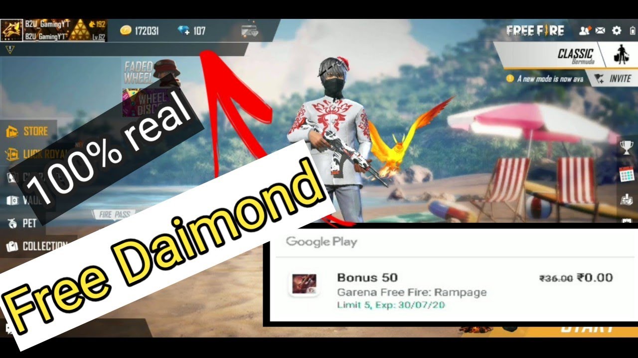 How to claim free 💎daimond in free fire/Garena official trick/free fire ...