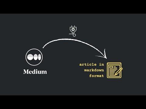 Save Your Medium Articles in Markdown Format Using Medium API Python SDK | Medium API ...