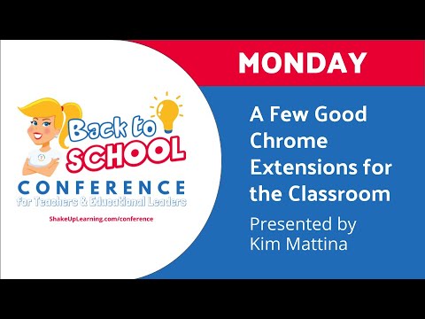 A Few Good Chrome Extensions (presented by Kim Mattina) - YouTube