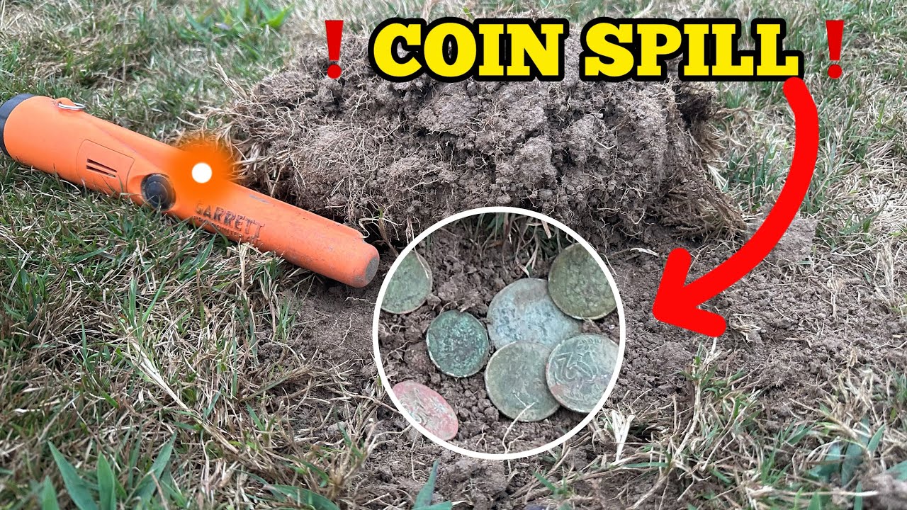 ️COIN SPILL ️While Metal Detecting - Best Metal Detecting Finds Of The ...