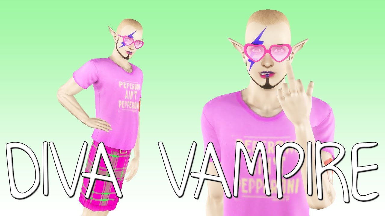 The Sims 3 CAS: Diva Vampire (Ft. Brian, thatsweetsimmer & Iron Cgull ...