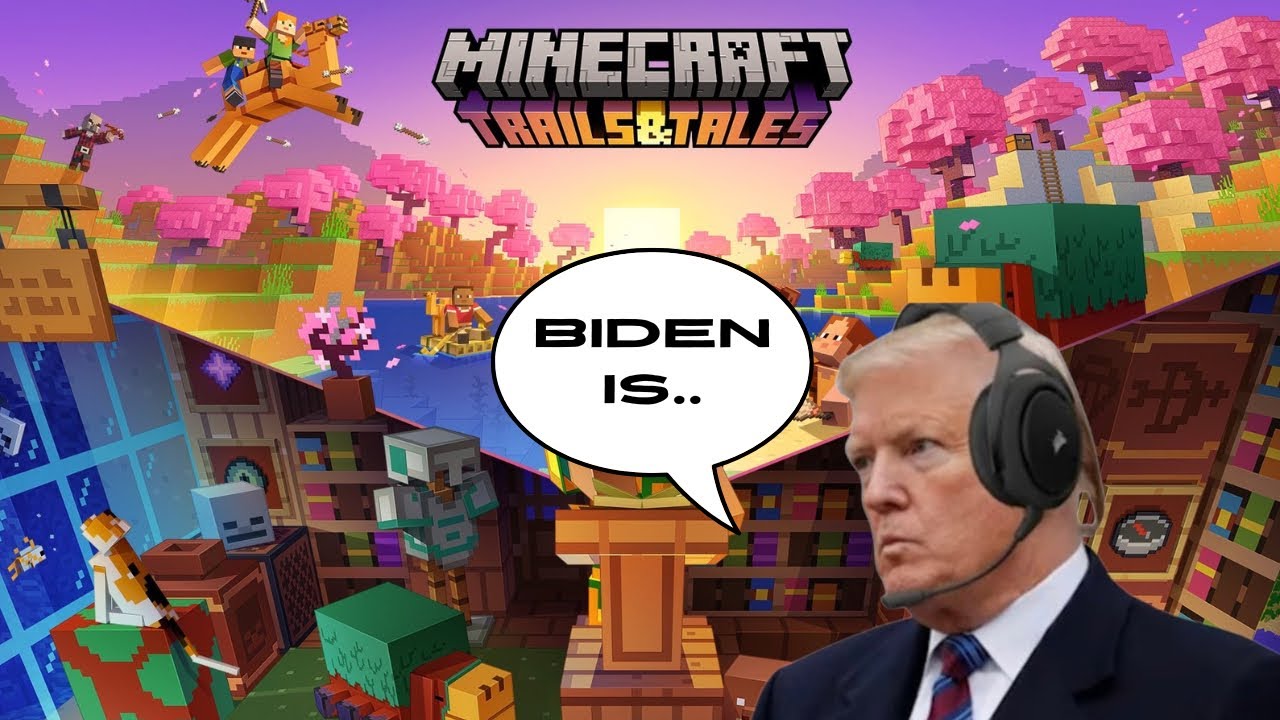US President Donald Trump Playing Minecraft ft. Joe Biden - YouTube