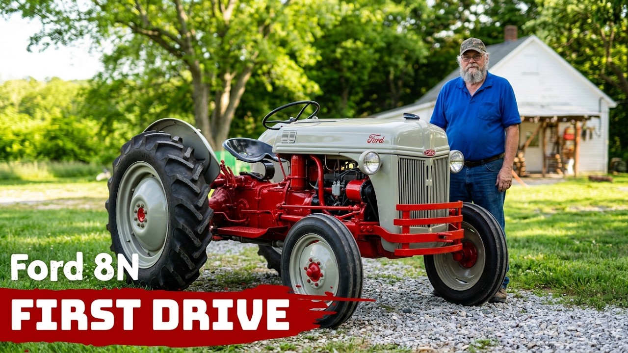 Ford 8n First Start and Drive after Rebuild - YouTube