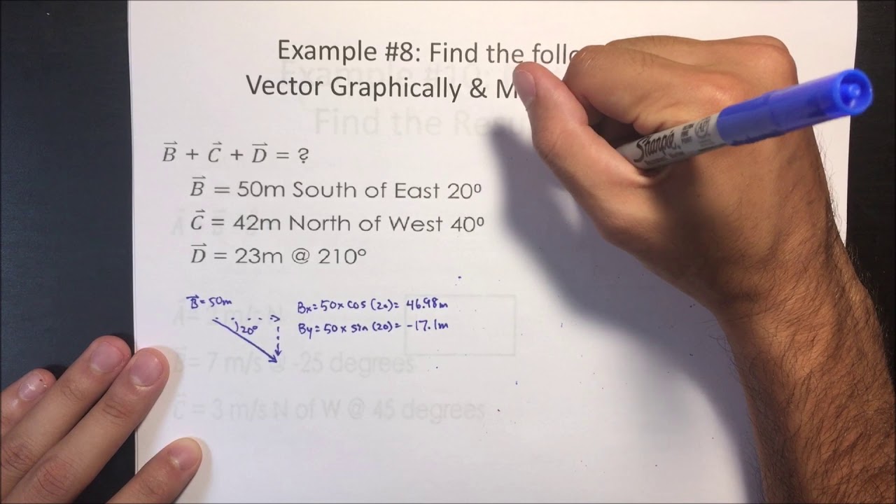 Vectors (Adding Vectors Mathematically) - YouTube
