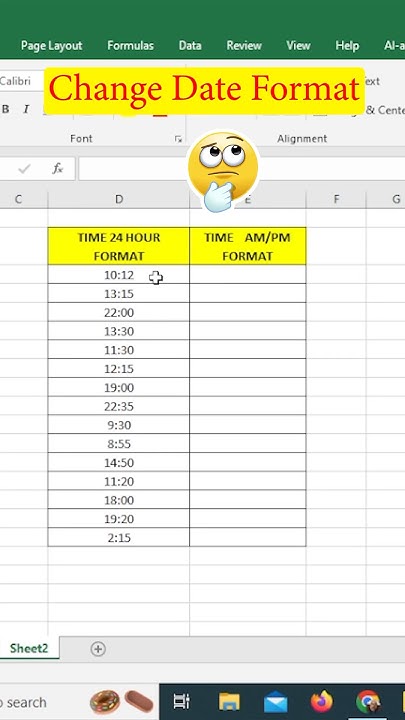 How to change 24 hrs to 12 hrs time format in excel | #interviewquestions #exceltips # ...
