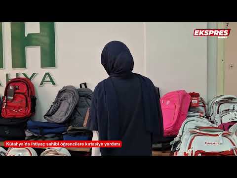 Kütahya’da ihtiyaç sahibi öğrencilere kırtasiye yardımı