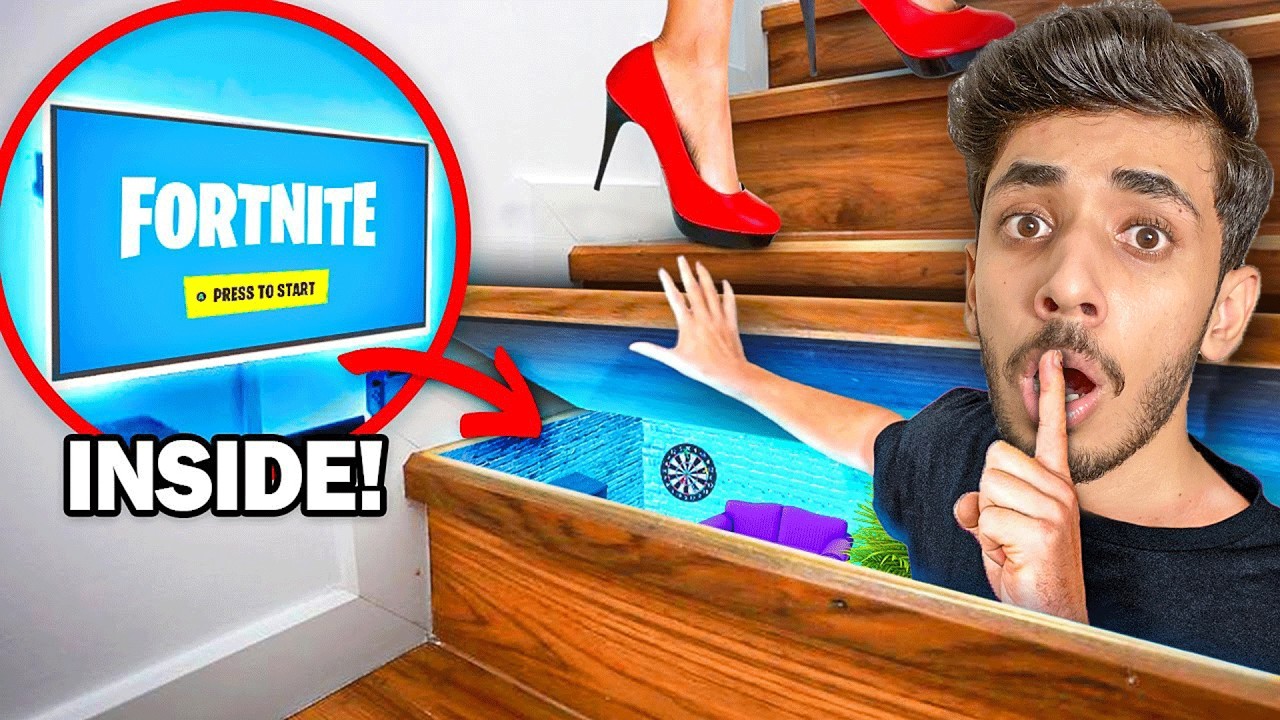I Built a Secret Gaming Room to Hide in my House! - YouTube