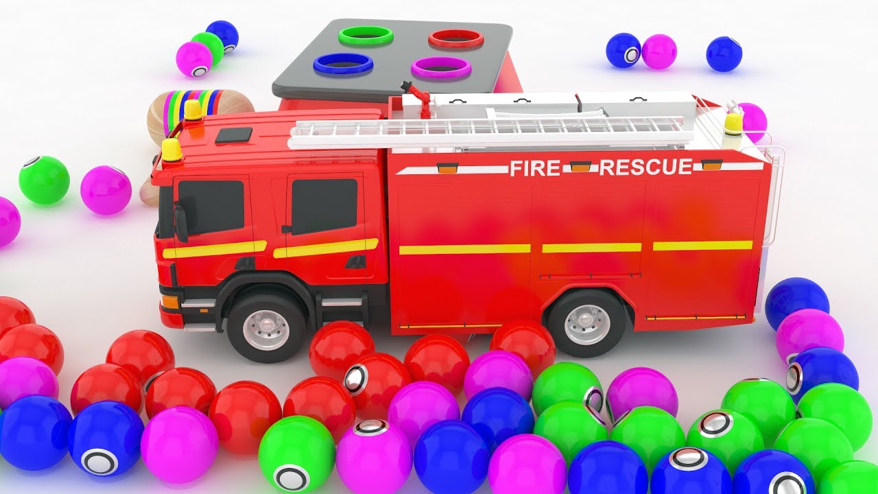 Colors for Children to Learn with Street Vehicles & Cars Colours for ...