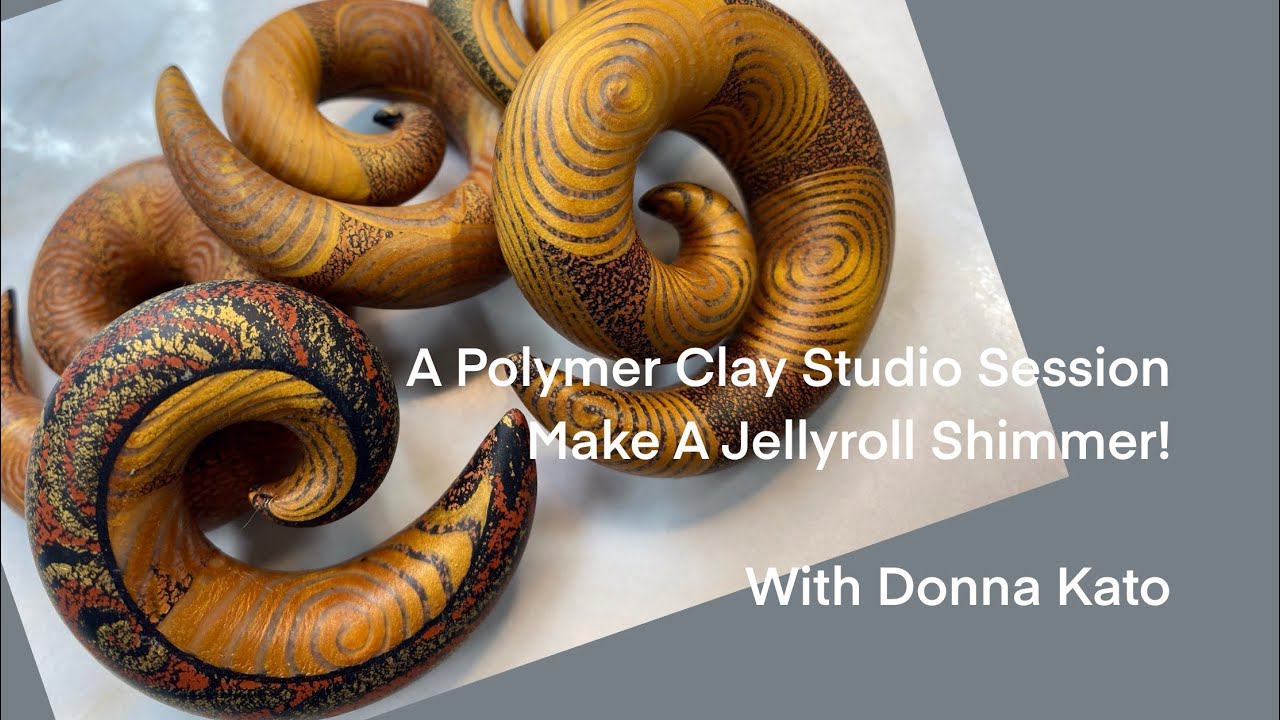 Let's Make A Shimmery Jellyroll in Polymer Clay - YouTube
