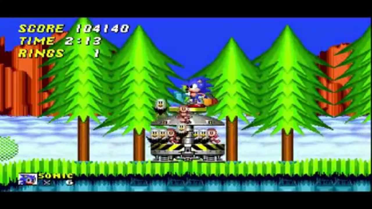 Sonic 2 - Hill Top Zone 2 Playthrough - YouTube