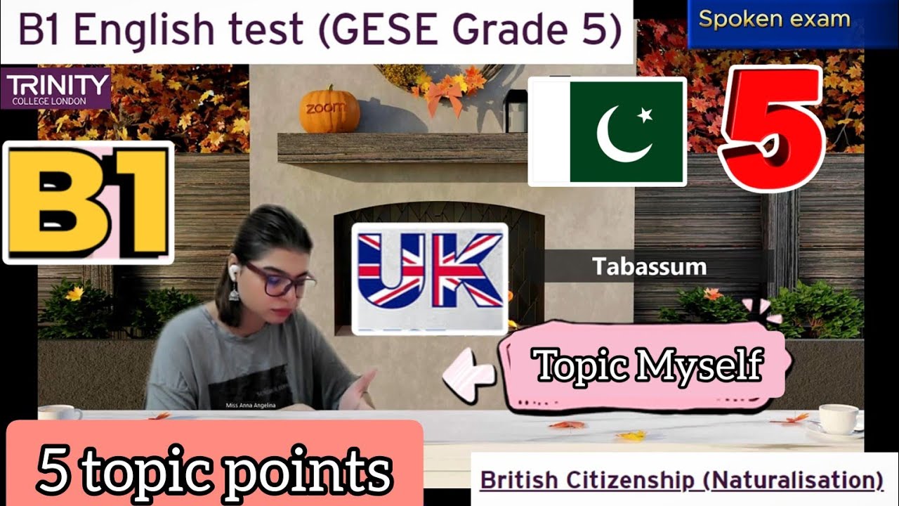 Full Test B1 English test (GESE Grade 5) | SELT British Citizenship ...