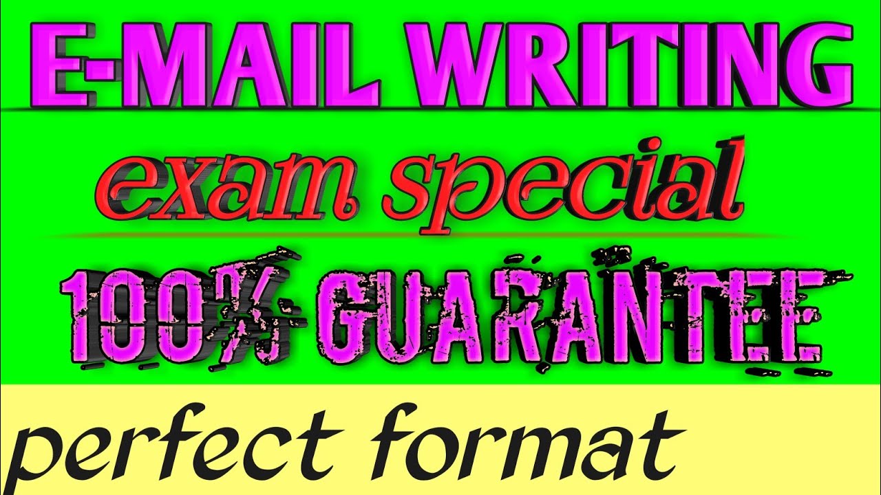 How To Write E-Mail Writing ? ।। Class 10/12 - YouTube