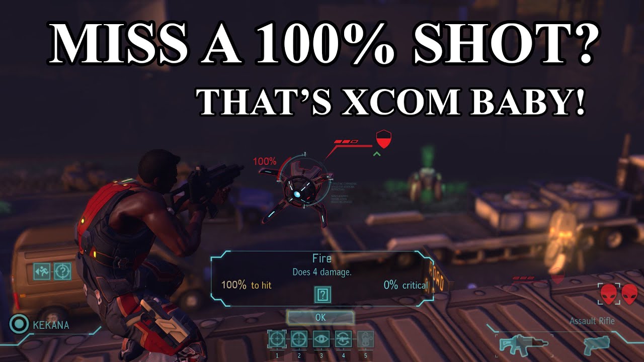 Xcom Промах в 100% | Xcom Miss a 100% shot - YouTube