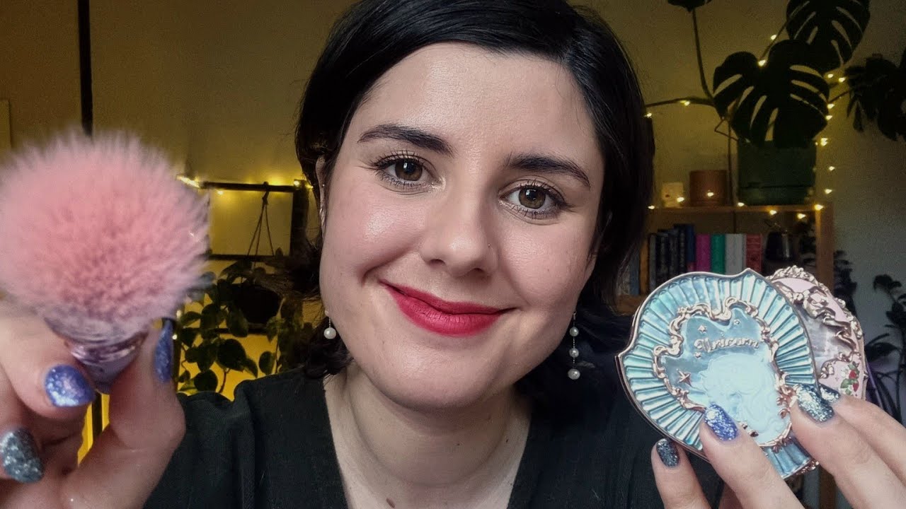 ASMR doing your makeup with beautiful products 🌸(tingly makeup ...