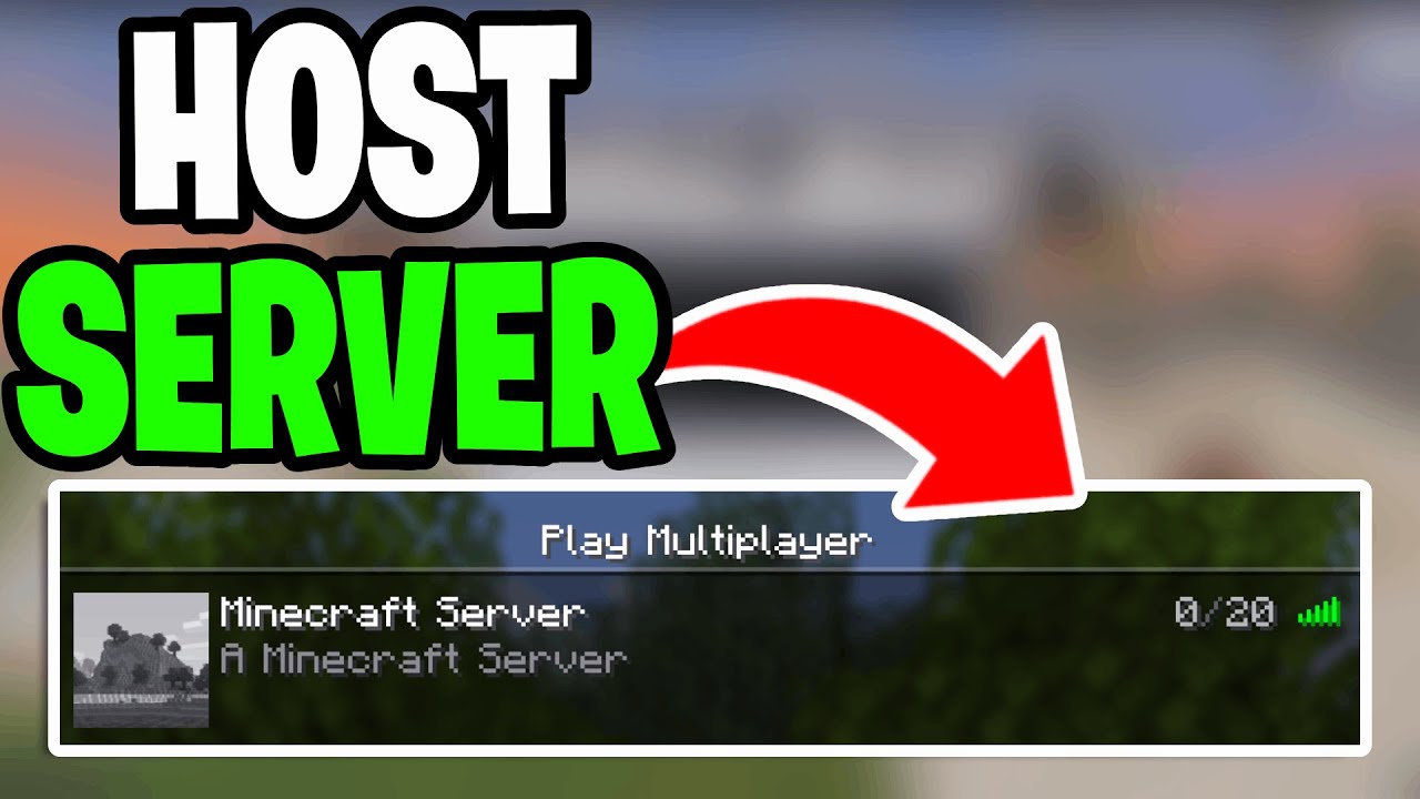How To Host A Minecraft Server On PC 2025! - Tutorial - YouTube