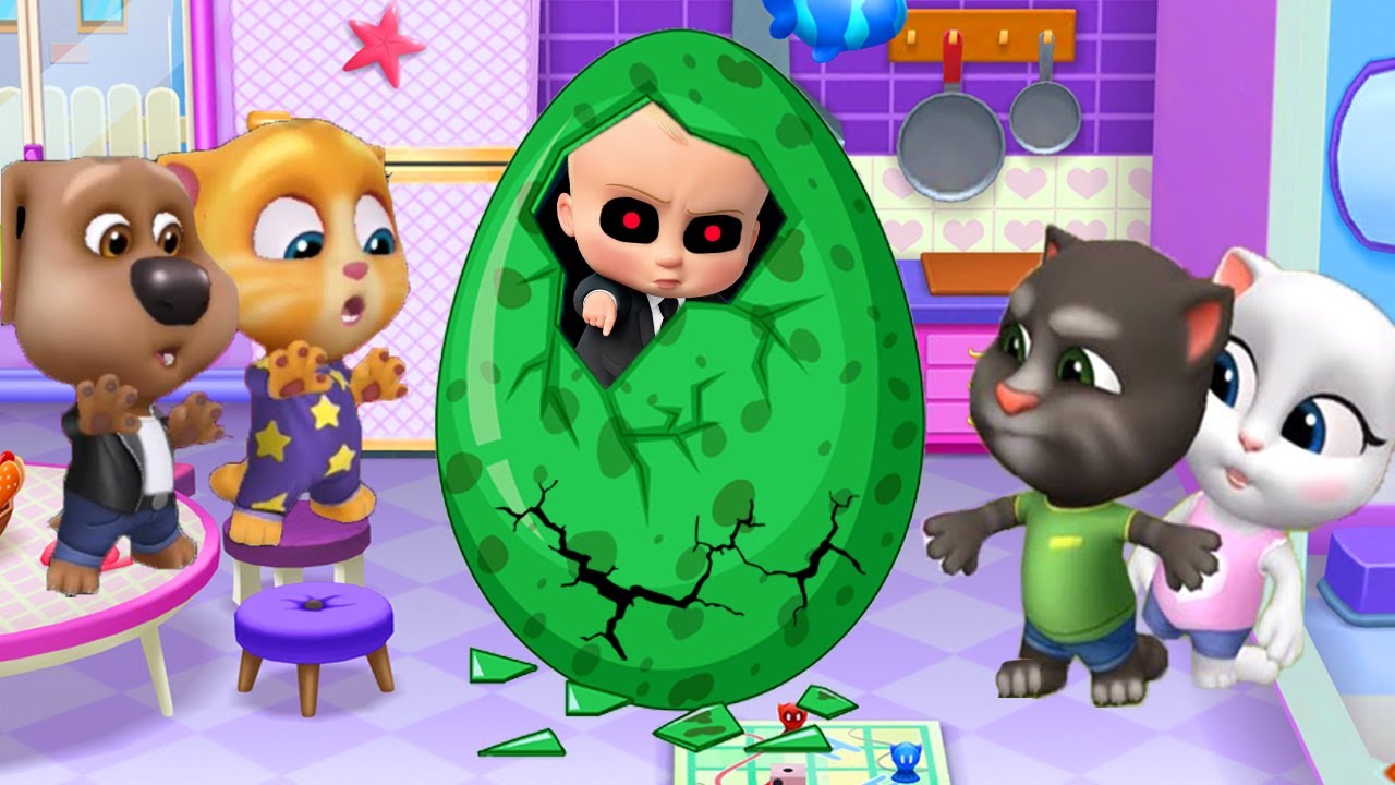 What's inside the Tom Surprise Eggs? | Baby Boss Dance Monkey Cute ...