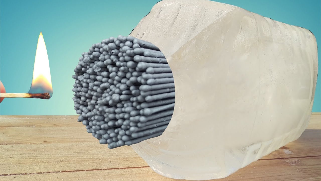 Shockwave Experiment: Sparklers vs Giant Ice - YouTube