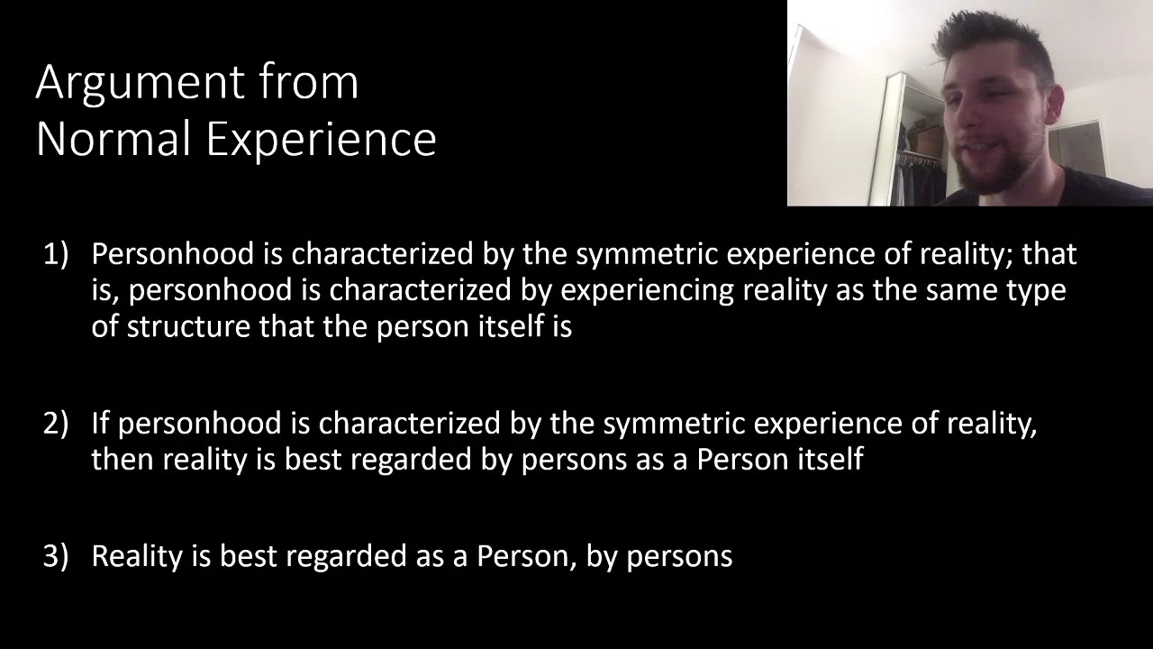 The Argument from Normal Experience - SUMMARY - YouTube