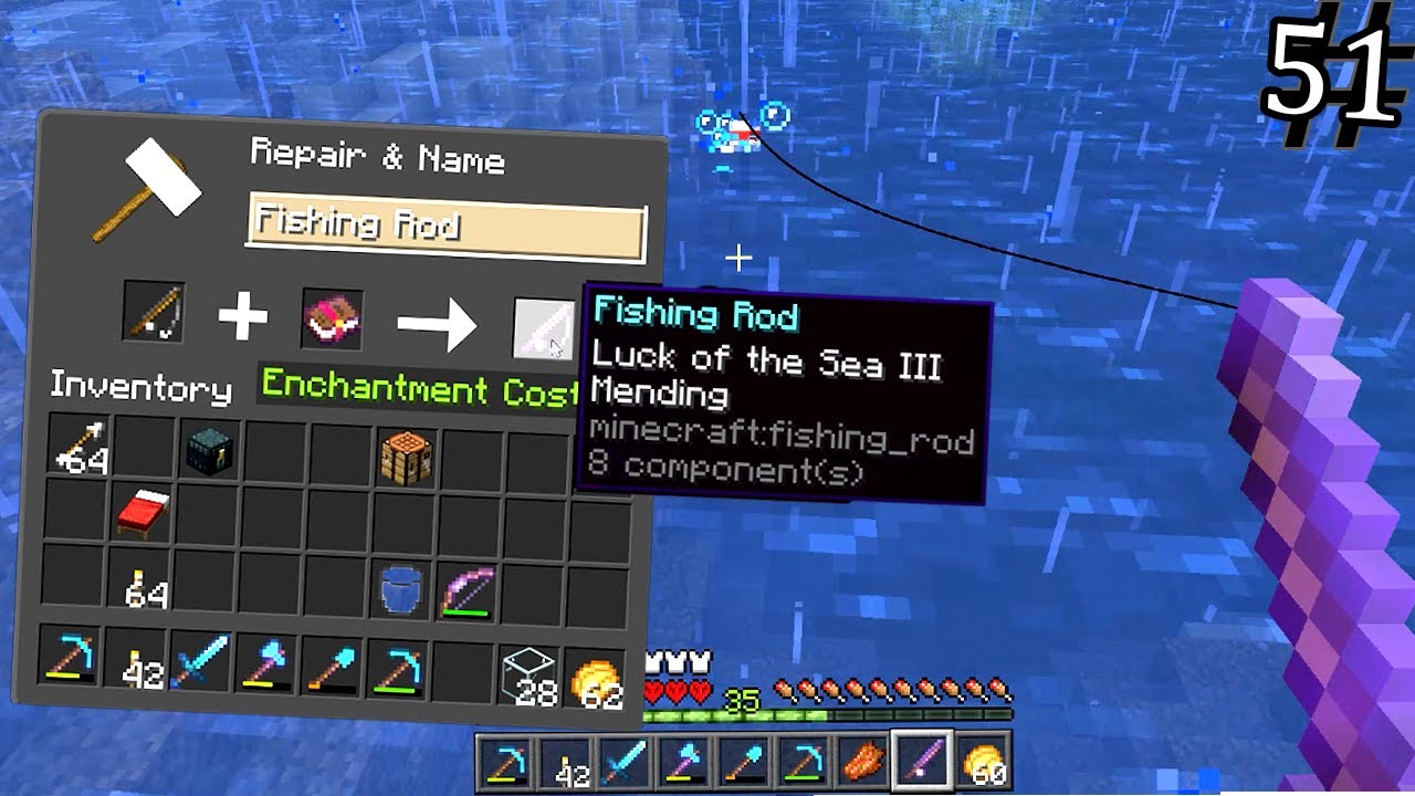 Fishing rod + Luck of the Sea III - YouTube
