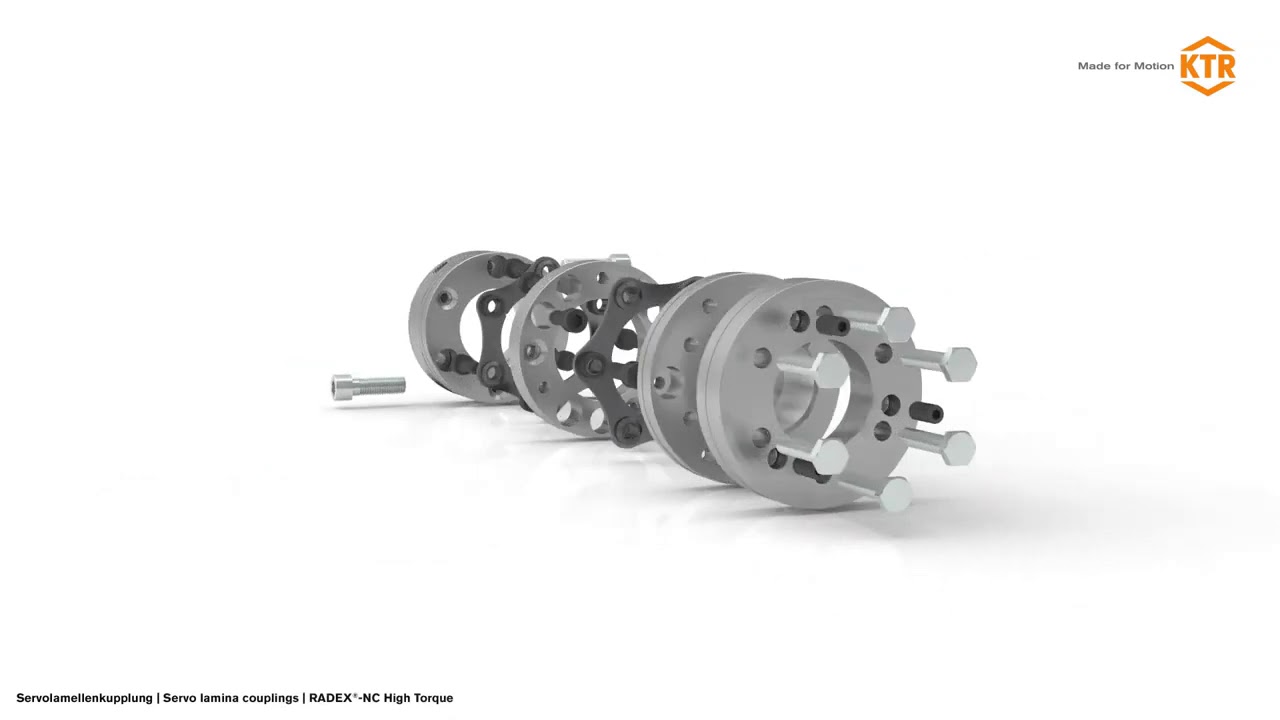 RADEX® NC Steel servo lamina coupling KTR Systems - YouTube